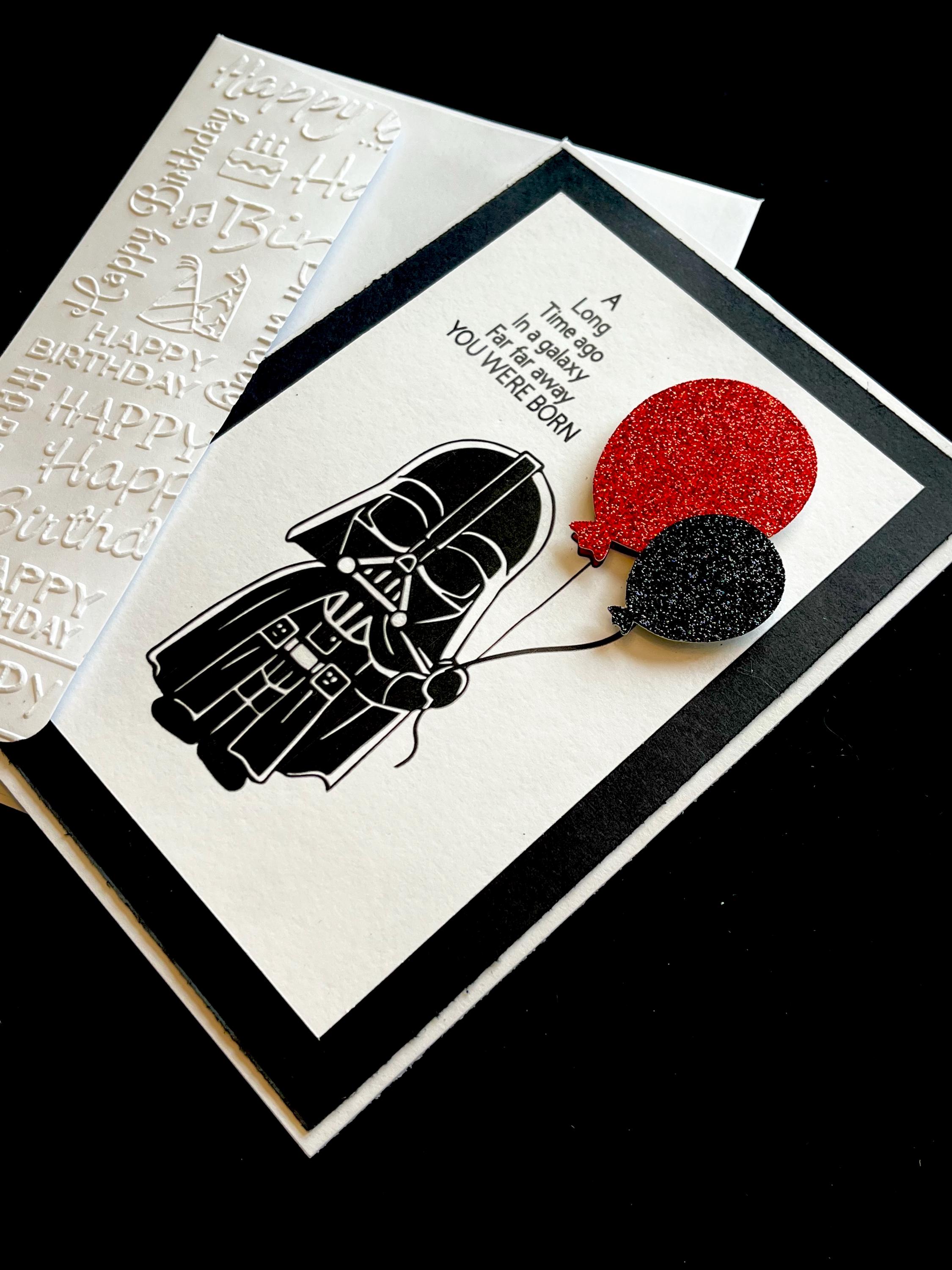 Star Wars Darth Vader Happy Birthday Card. 4 X 6 Card Comic-con Free ...