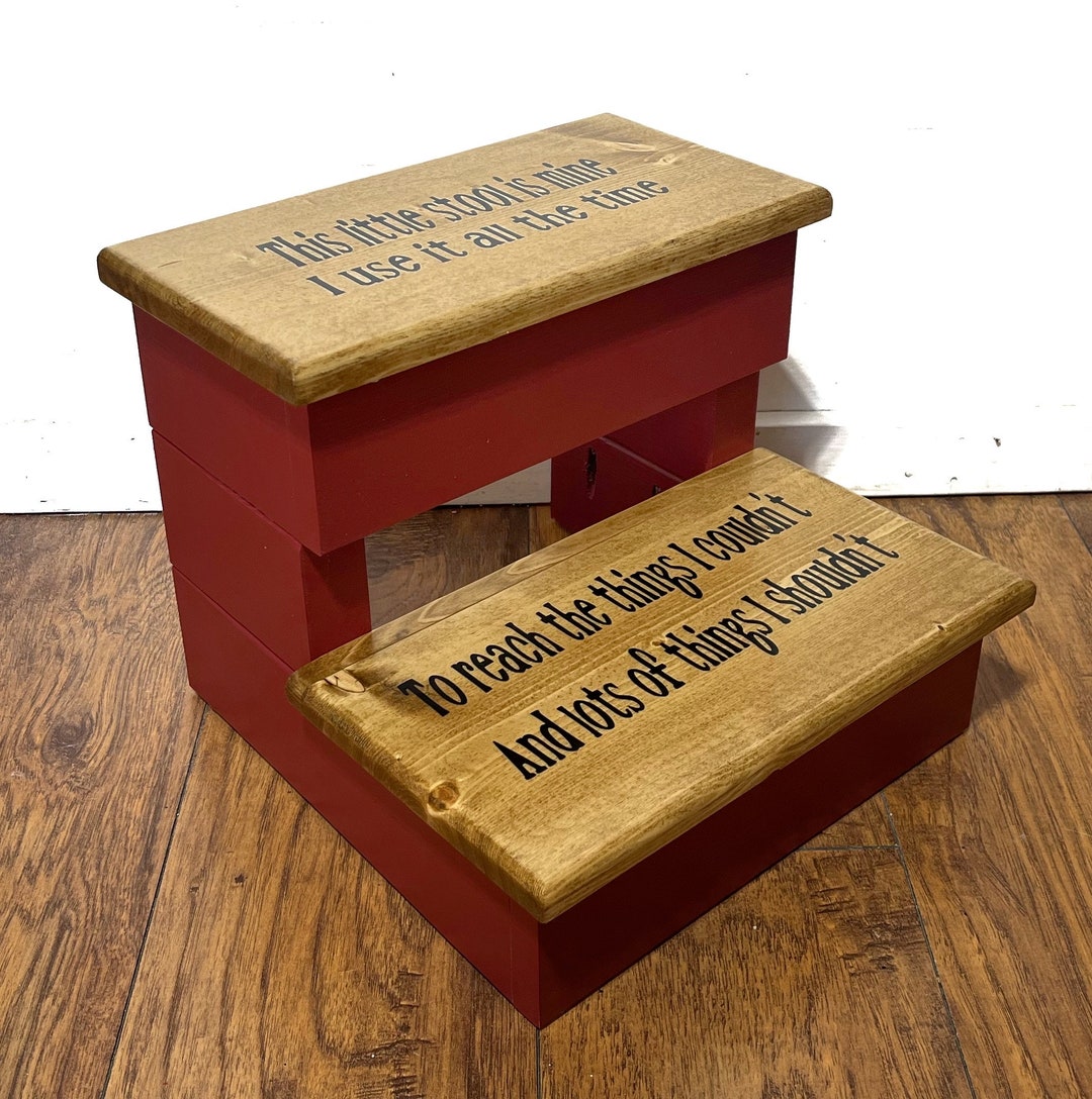 1 Two Step Stool Red Base This Little Stool is Mine I Use It All the ...