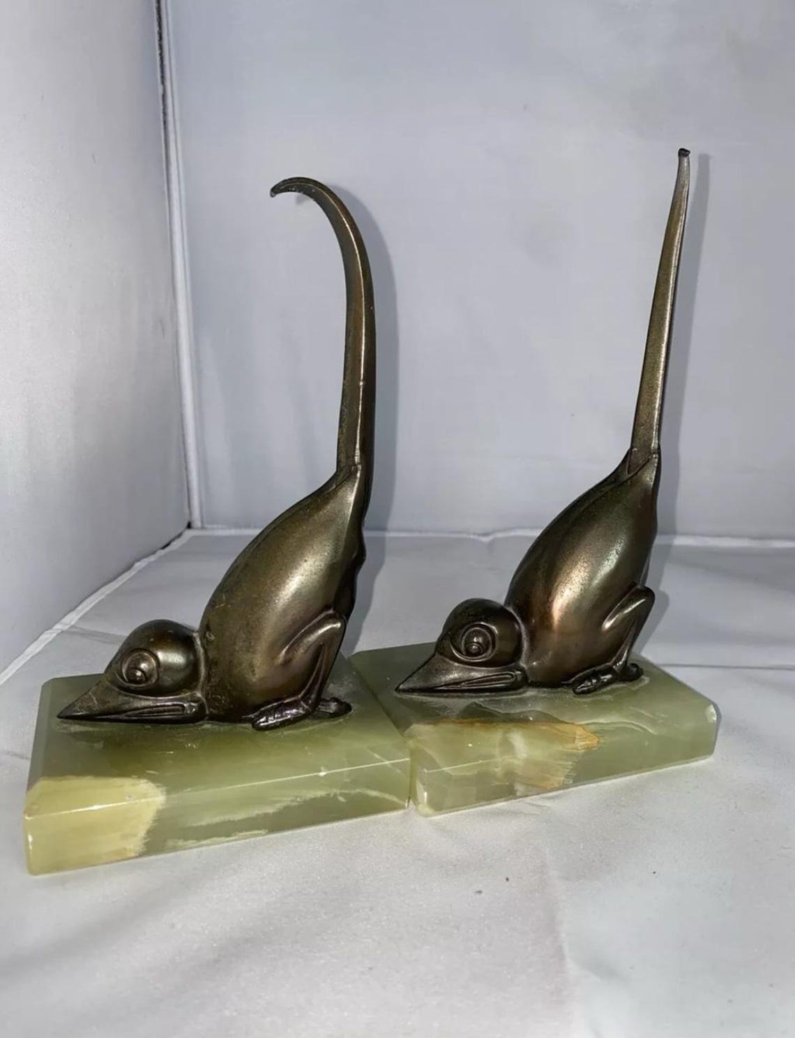 Marcel Bouraine Art Deco Bronze Bird Bookends 1930s - Etsy
