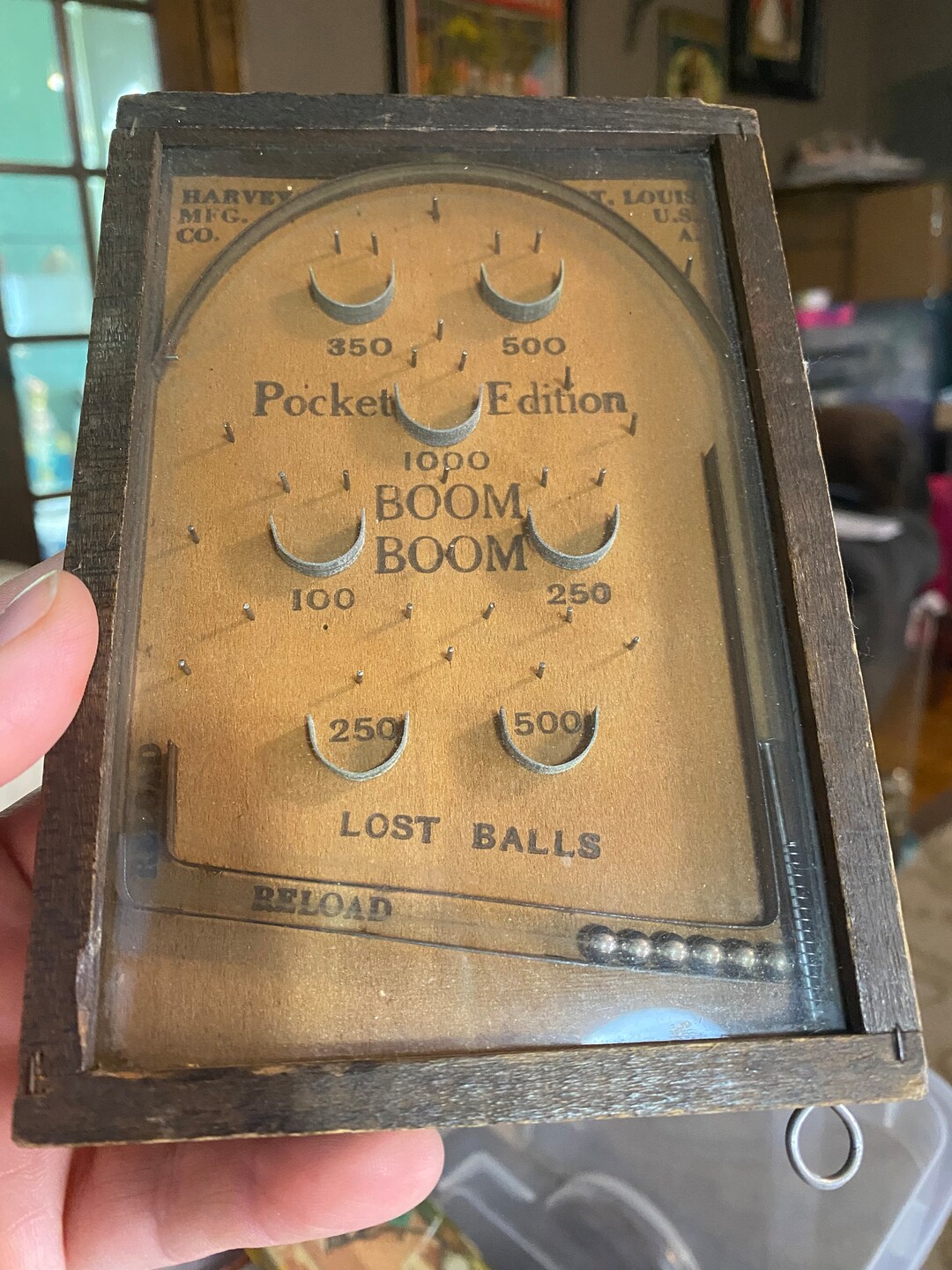 1920s Pin Ball Dexterity Game Harvey Manufacturing Co Boom Boom - Etsy