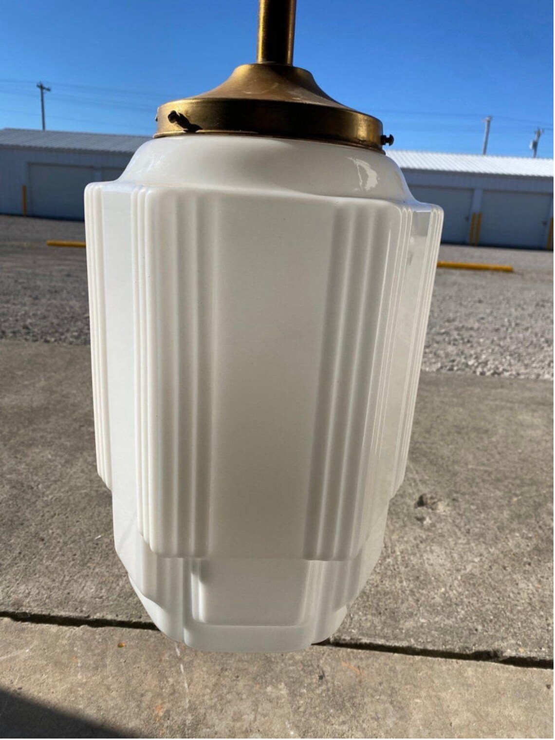 Large Skyscraper Shade Ceiling Light Flush Mount Art Deco Lighting - Etsy