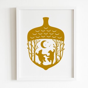 Dancing Bears Inside Acorn SVG PNG for Cricut and Silhouette - Etsy