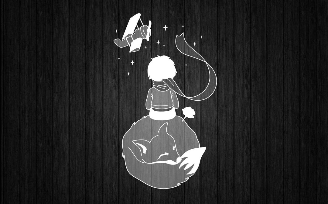The Little Prince and the Fox SVG PNG for Cricut and Silhouette, Prince ...