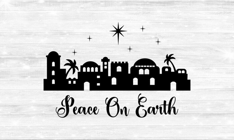 Christmas Bethlehem Scene SVG PNG for Cricut and Silhouette | Etsy