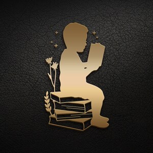 Boy Reading SVG PNG for Cricut and Silhouette, Book Lover Svg, Love ...