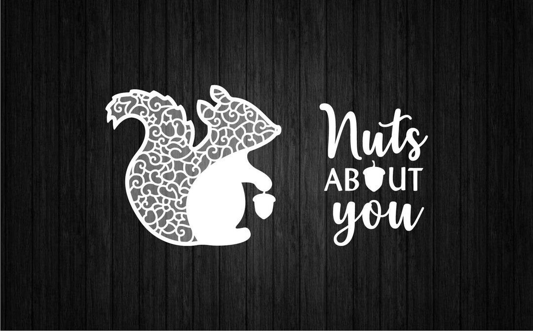 Nuts About You SVG PNG for Cricut and Silhouette, Autumn File Cut ...