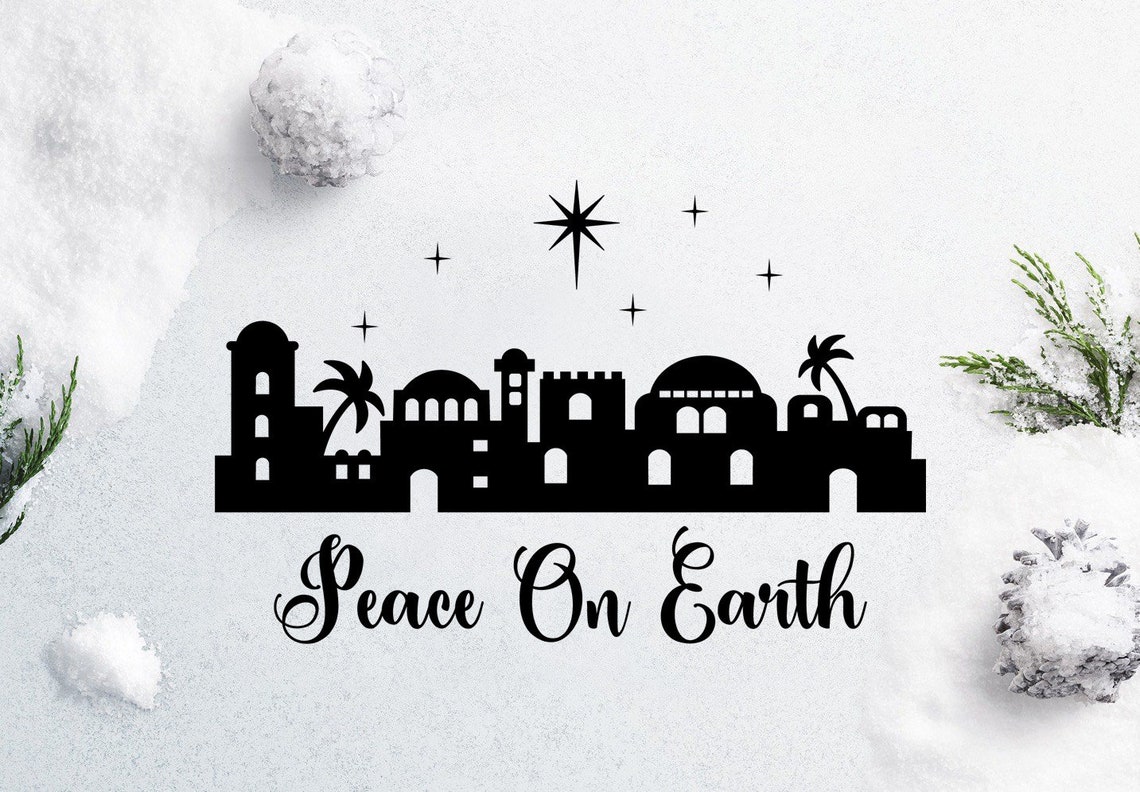 Christmas Bethlehem Scene SVG PNG for Cricut and Silhouette | Etsy