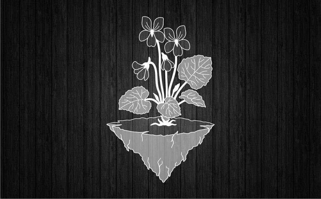 Spring Violets SVG PNG for Silhouette and Cricut, Wild Violets Svg ...