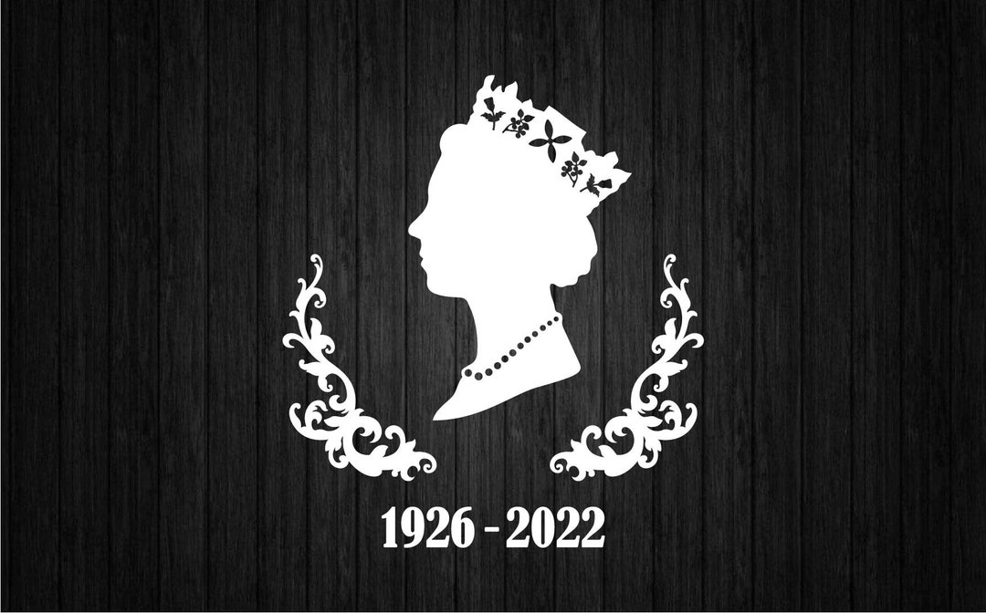 Queen Royal Frame SVG PNG for Cricut and Silhouette, Queen Elizabeth ...