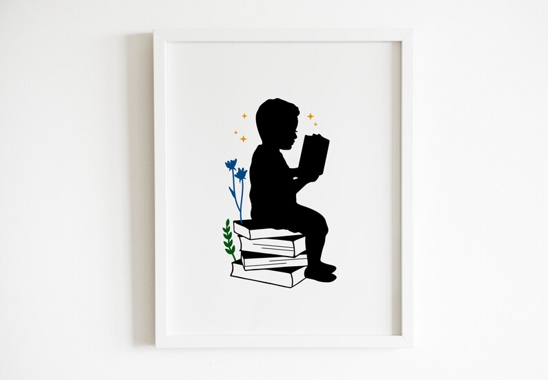 Boy Reading SVG PNG for Cricut and Silhouette Book Lover SVG - Etsy