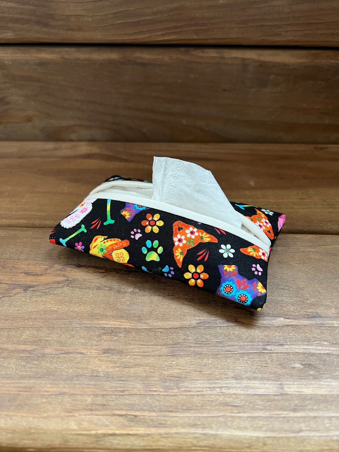 Dog Fabric Tissue Holder | Facial Tissue Holder | Pocket Tissue Holder ...