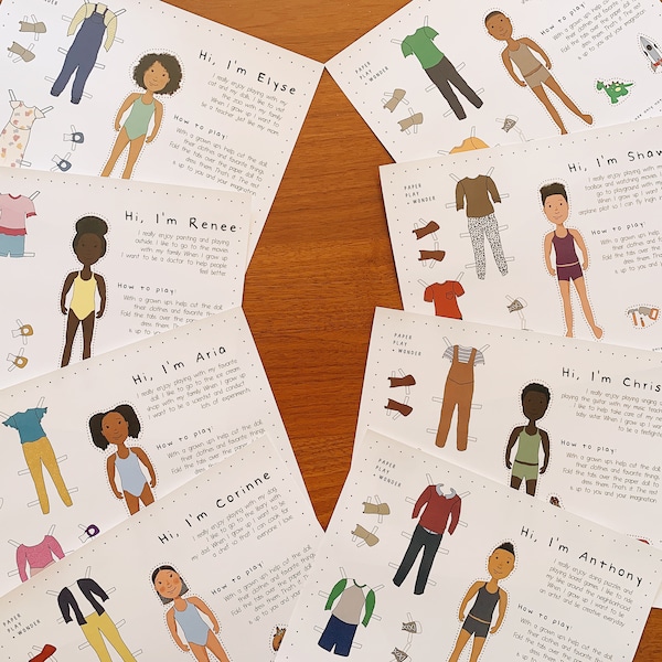 Paper Dolls - Etsy