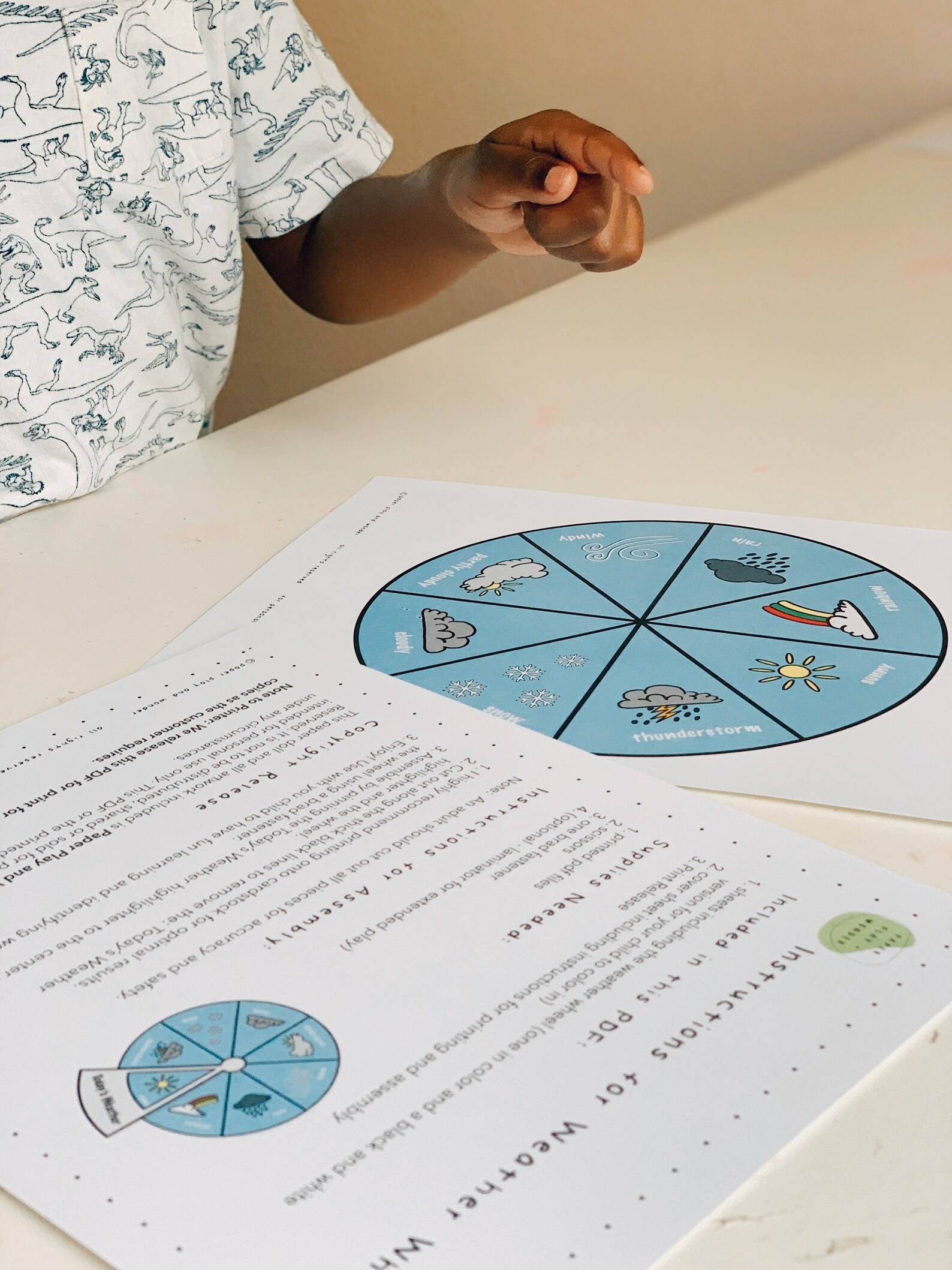 Printable Weather Wheel Digital Download Classroom Decor Homeschool - Etsy