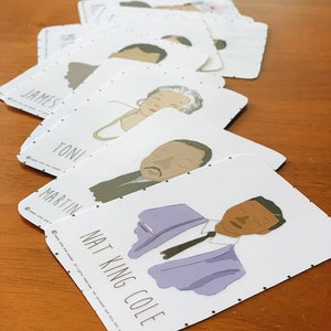 Set of 10 Influential Black Figures in History Printable Cards / Black ...