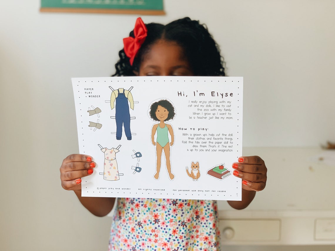 Complete Set of Paper Doll Friends (8 Dolls Included) - Etsy UK