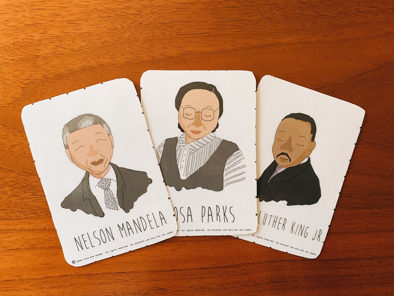 Set of 10 Influential Black Figures in History Printable Cards / Black ...