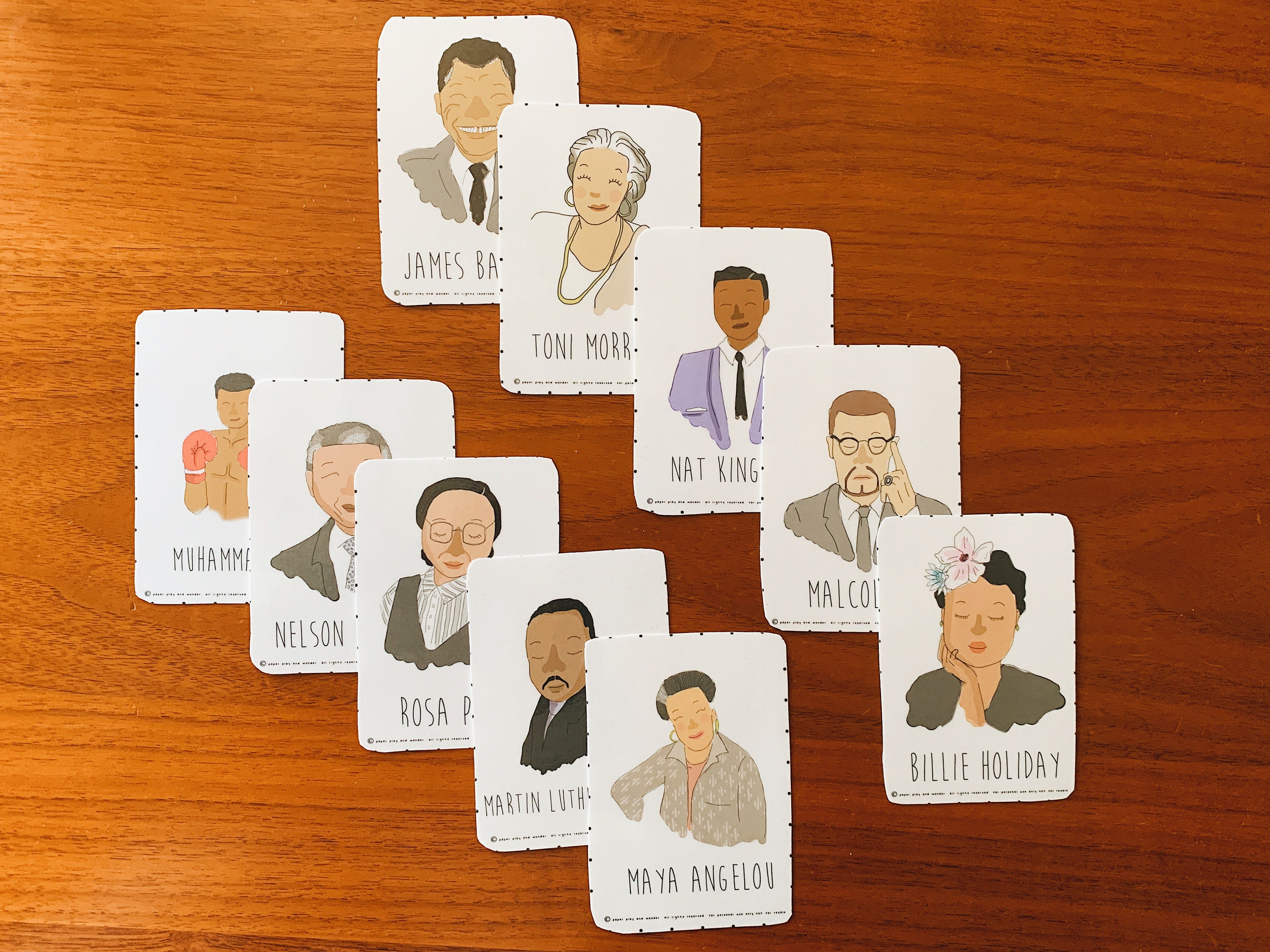 Set of 10 Influential Black Figures in History Printable Cards / Black ...