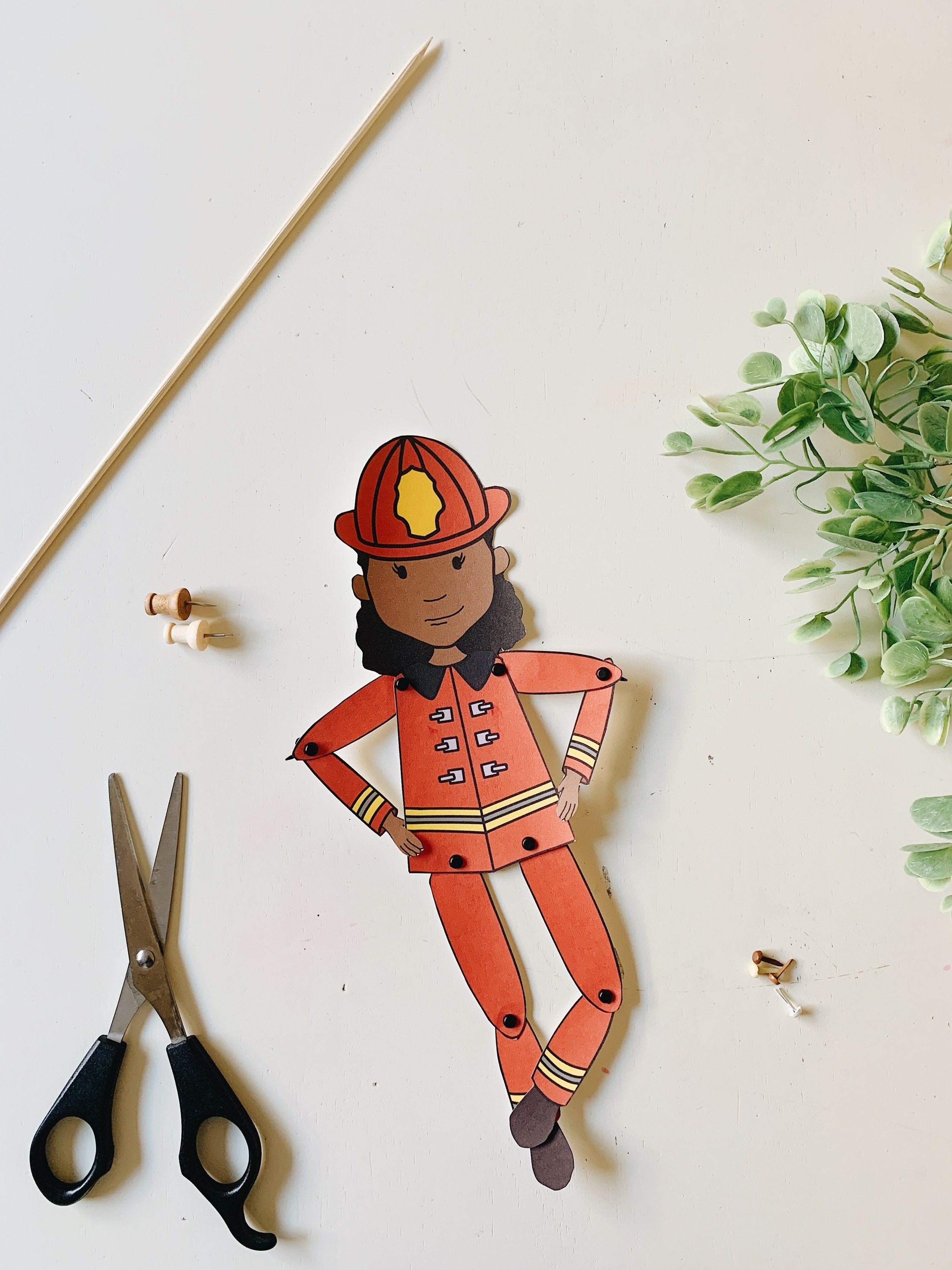 Paper Doll Firefighter at Zac Harry blog