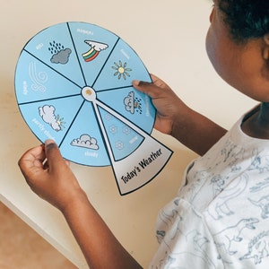 Printable Weather Wheel Digital Download Classroom Decor Homeschool - Etsy