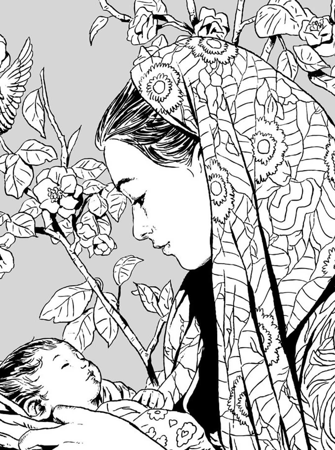 Custom Portrait/coloring Poster/coloring for Prenatal Poster/coloring ...