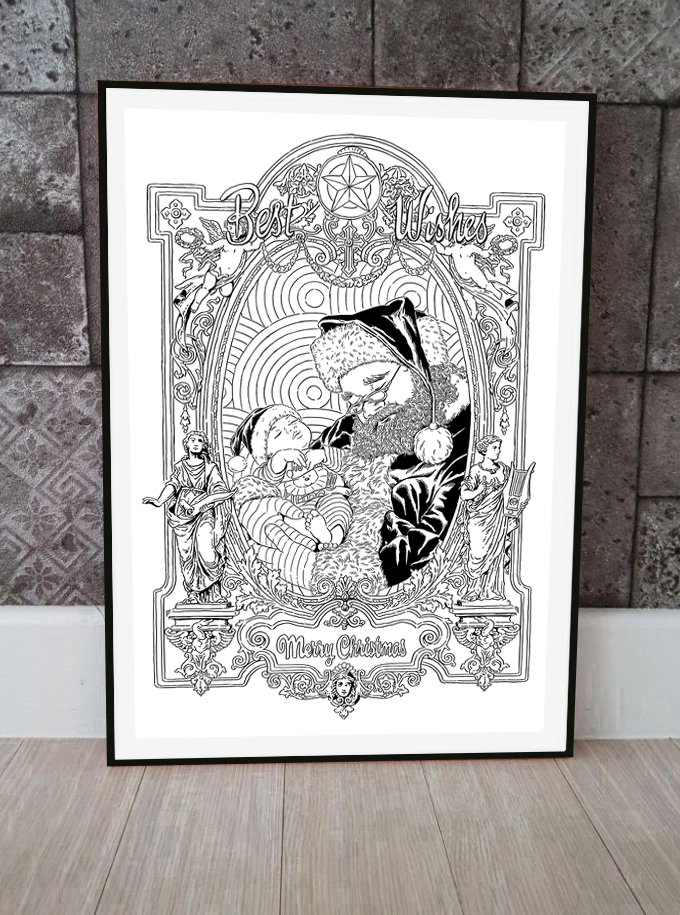 Coloring Poster/coloring for Prenatal Poster/coloring Page/illustration ...