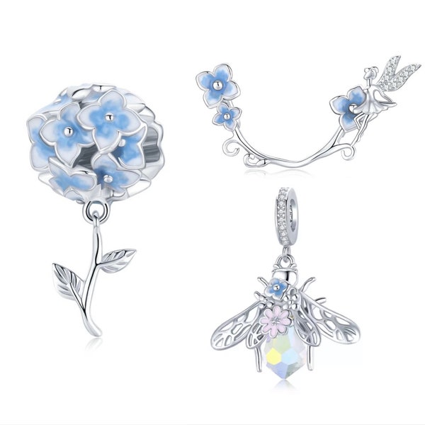 Hydrangea Charms - Etsy