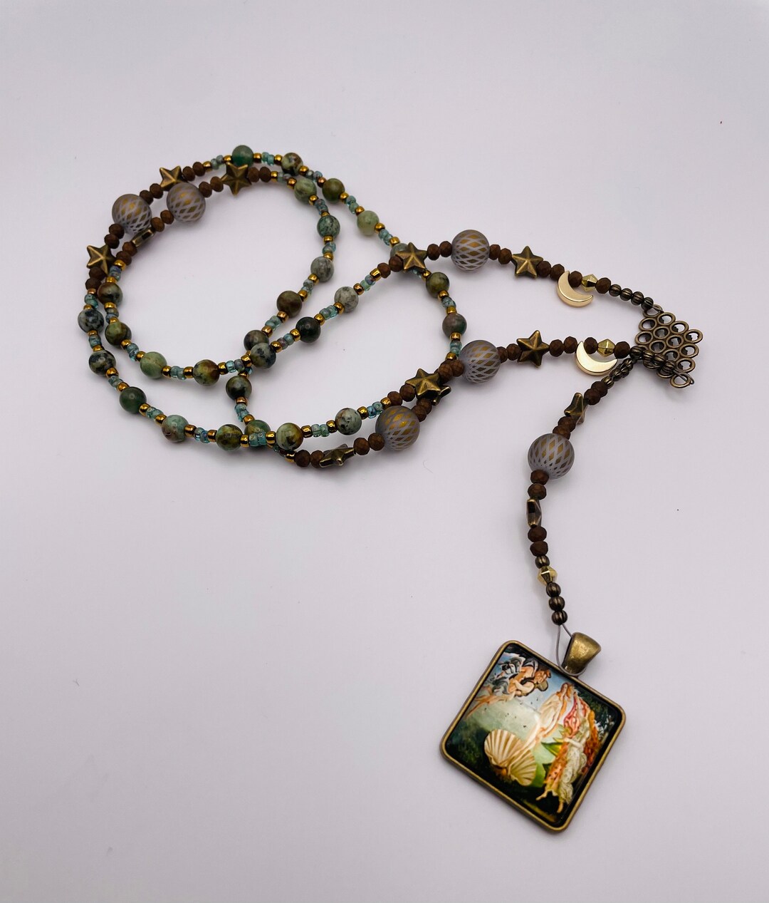 28-day Moon Chaplet N Necklace of Maiden / Mother / Wild Woman / Crone ...