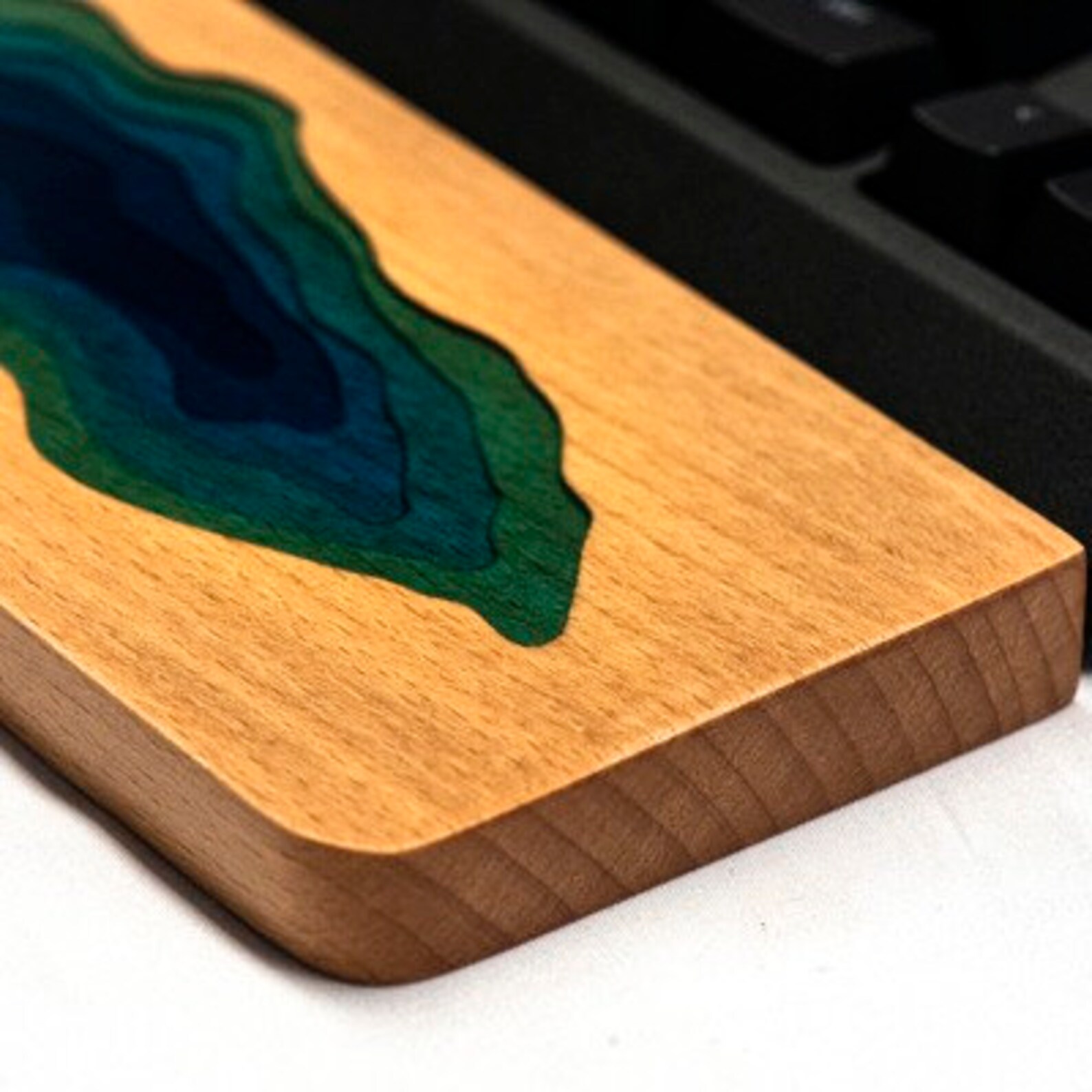 Keyboard Wrist Rest Resin Wrist Rest Wood Wrist Rest Resin | Etsy