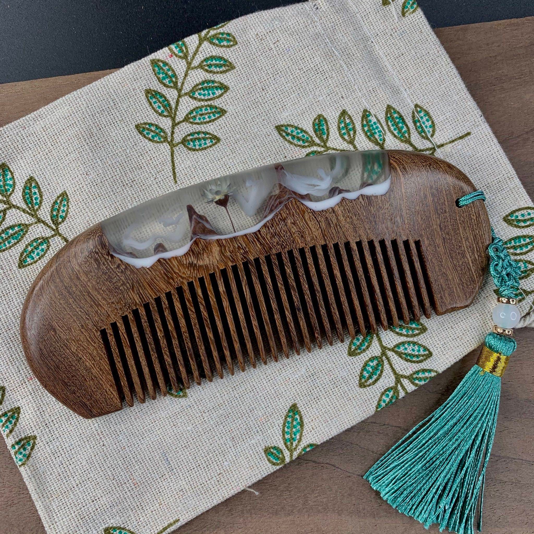 Resin Comb Wood Comb Handmade Comb Epoxy Comb Northern - Etsy