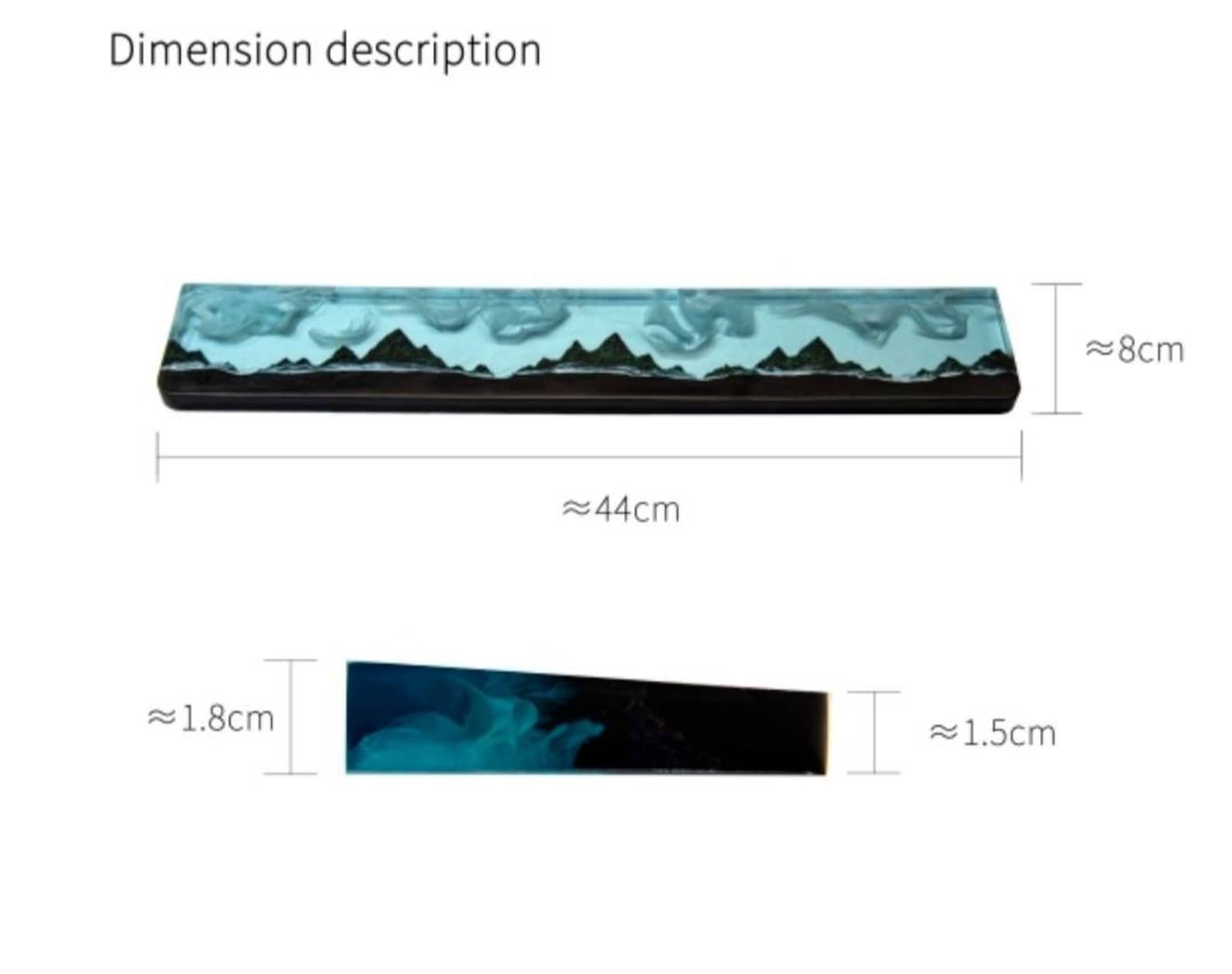 Keyboard Wrist Rest Resin Wrist Rest Wood Wrist Rest Resin - Etsy