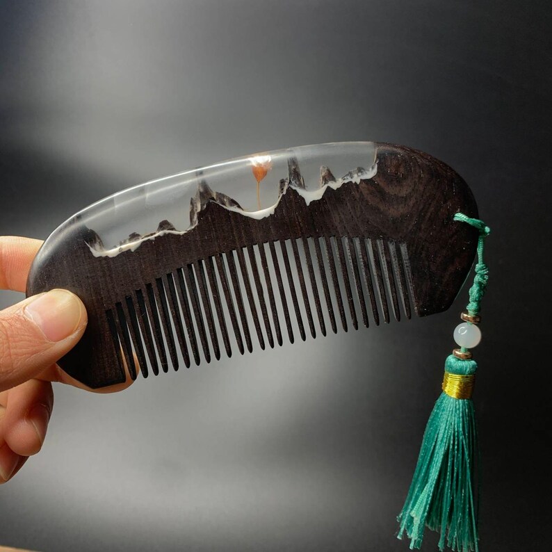 Resin Comb Wood Comb Handmade Comb Epoxy Comb Northern - Etsy