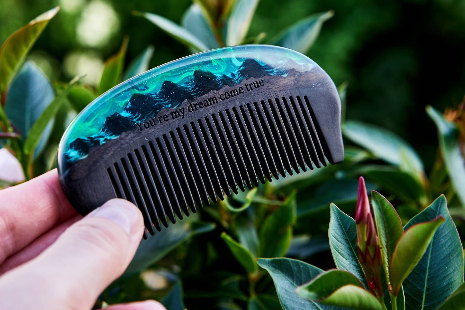 Resin Comb Wood Comb Handmade Comb Epoxy Comb Northern | Etsy