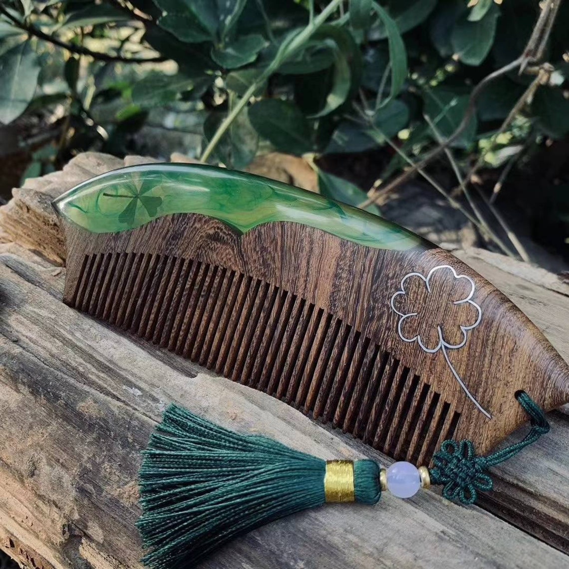 Resin Comb Wood Comb Handmade Comb Epoxy Comb Northern | Etsy