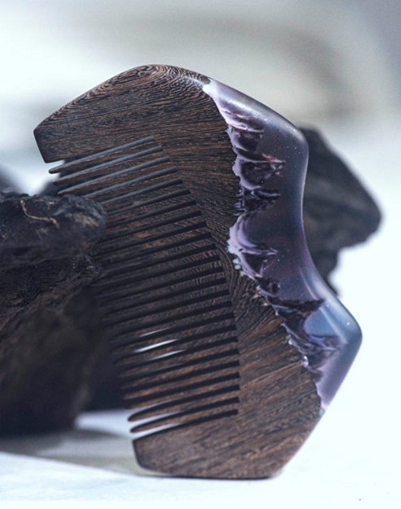 Resin Comb Wood Comb Handmade Comb Epoxy Comb Northern - Etsy