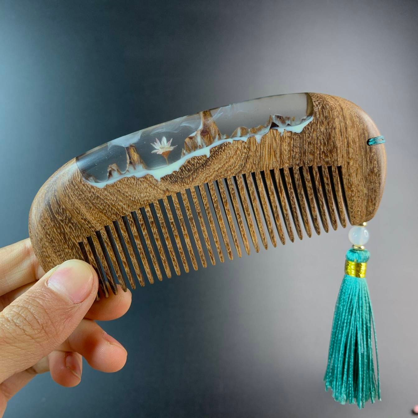 Resin Comb Wood Comb Handmade Comb Epoxy Comb Northern - Etsy