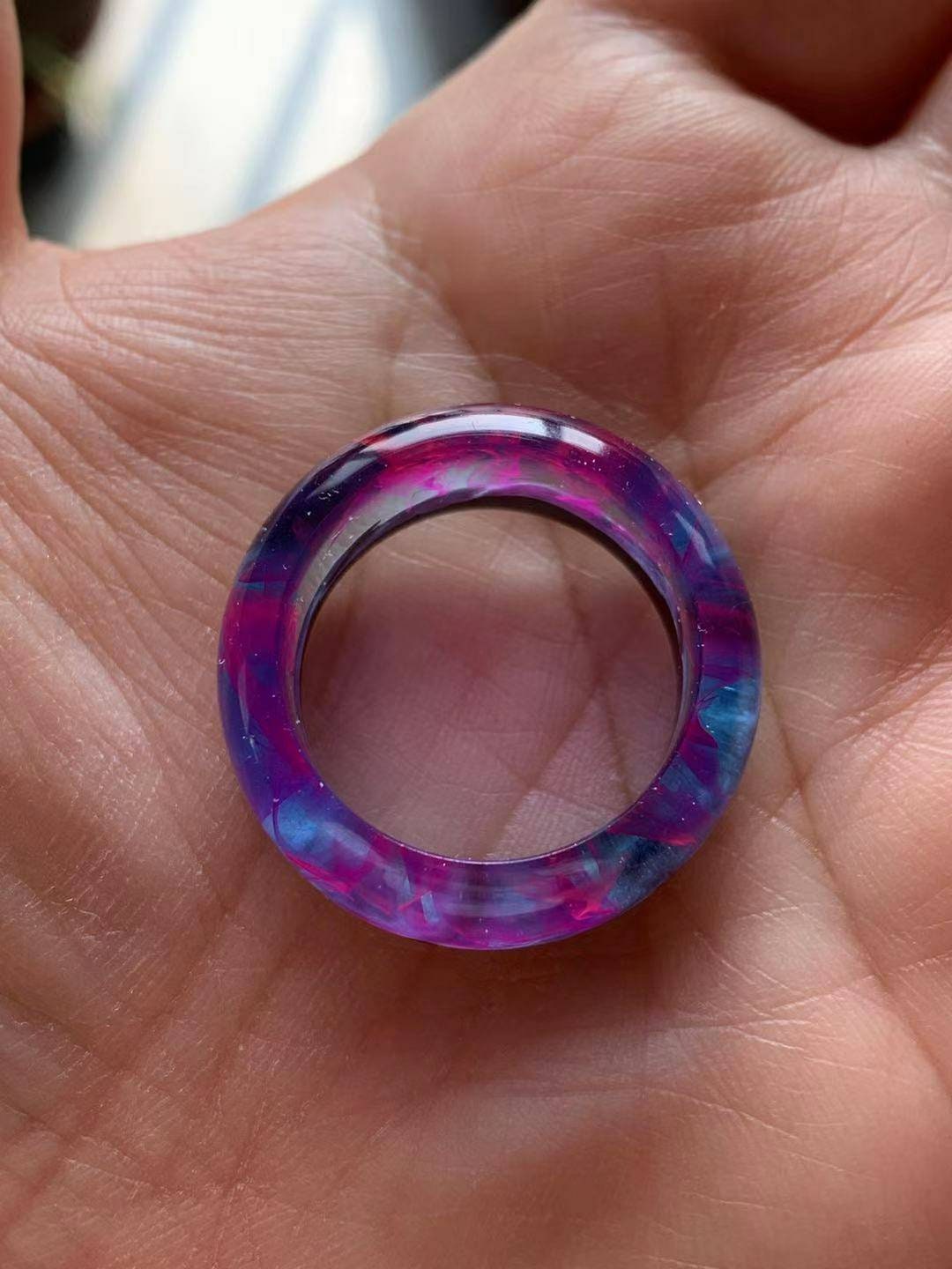 Aurora Light Ring Blue Ring Ocean Ring Aurora Borealis - Etsy