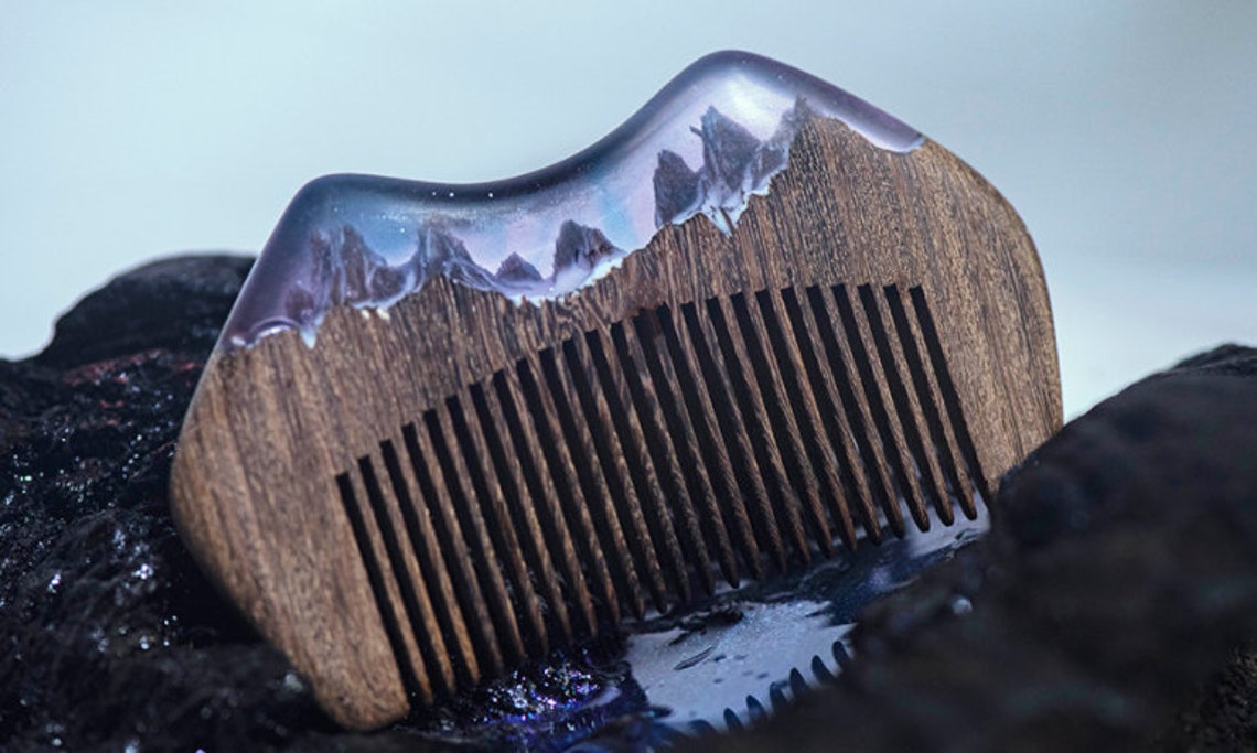 Resin Comb Wood Comb Handmade Comb Epoxy Comb Northern - Etsy