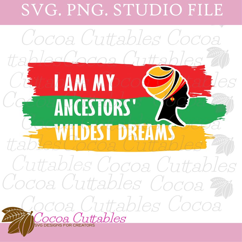 I Am My Ancestors Wildest Dreams SVG / Black History SVG / | Etsy