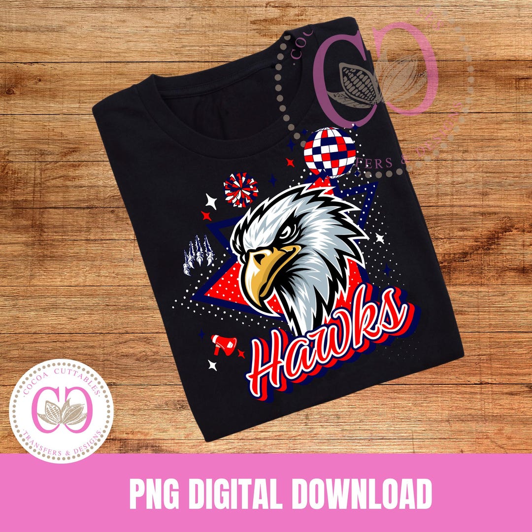 Hawks Mascot PNG | Hawks College Mascot | HBCU Retro Mascot T-shirt ...