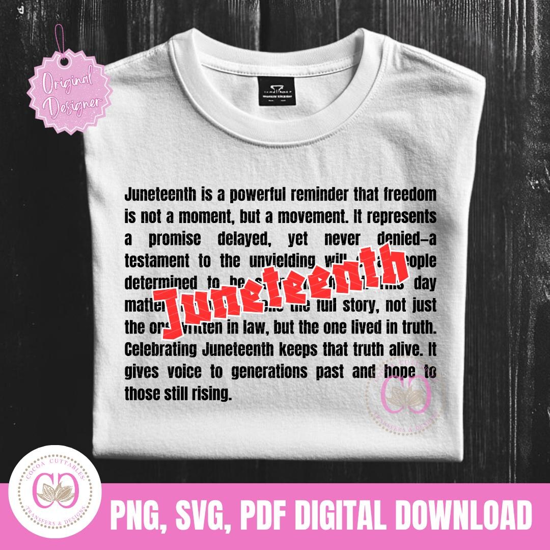 Juneteenth Words Svg, Juneteenth Quotes Svg, Powerful Reminder, Black ...