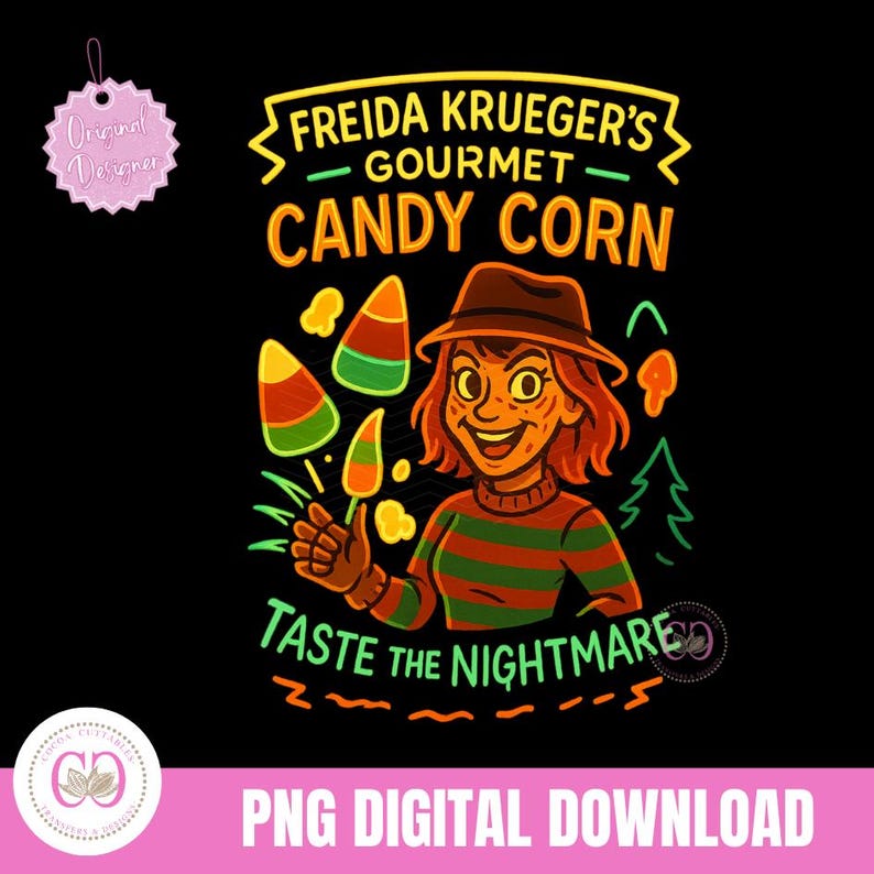 Horror Characters Png, Freida Krueger Png, Movie Killers Neon Png ...