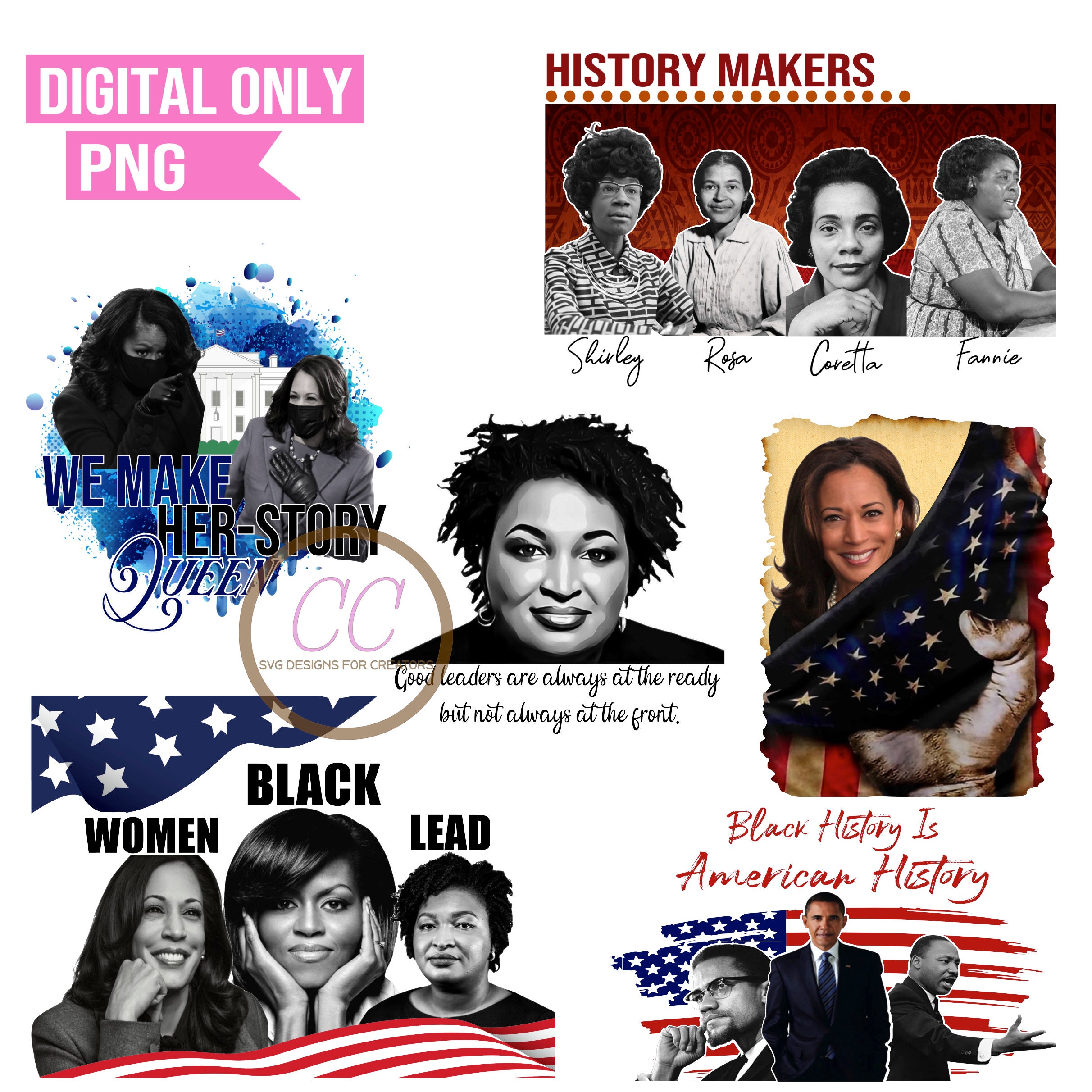Black History Design Bundle Kamala Harris PNG Michelle | Etsy