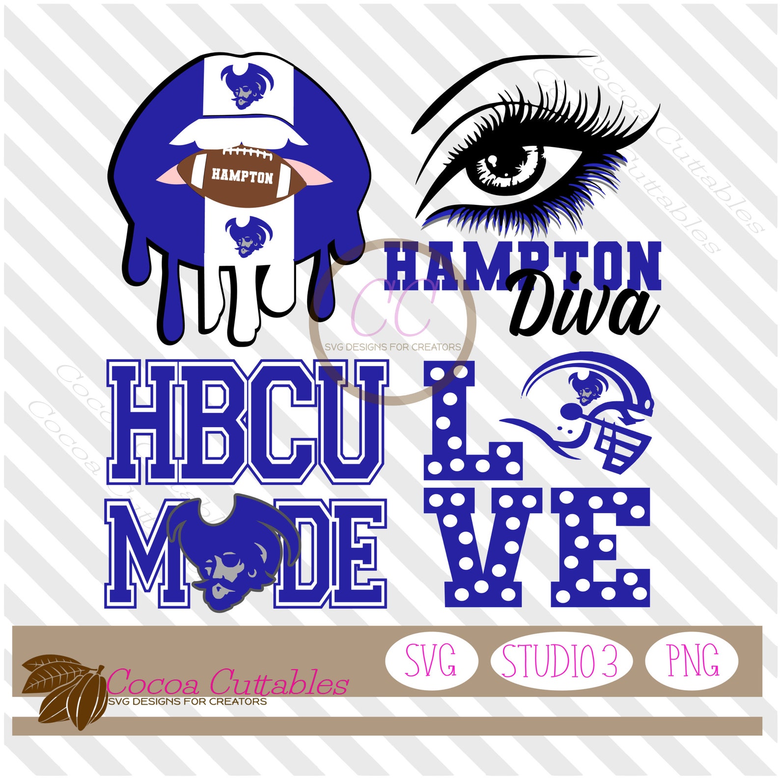 Hampton University svg Bundle Hampton University svg | Etsy