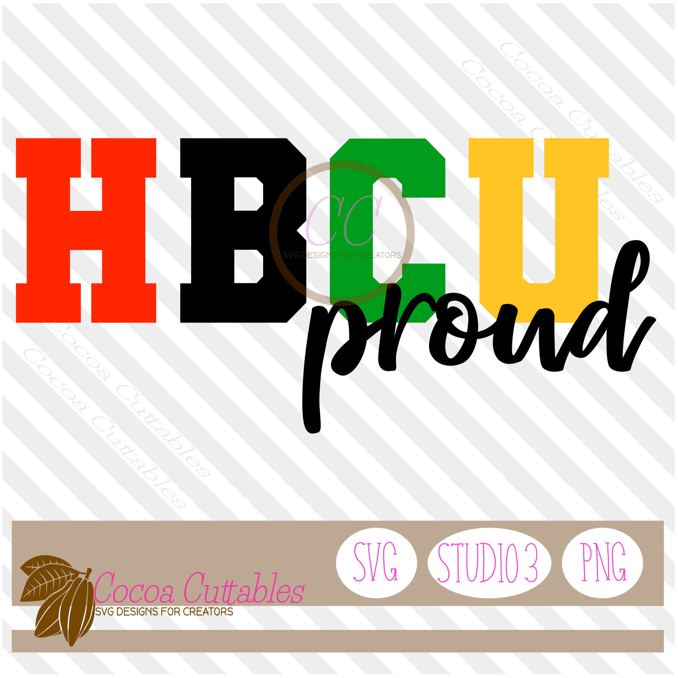 HBCU Proud Svg HBCU Svg Cut File Svg Png Cut Clipart for | Etsy