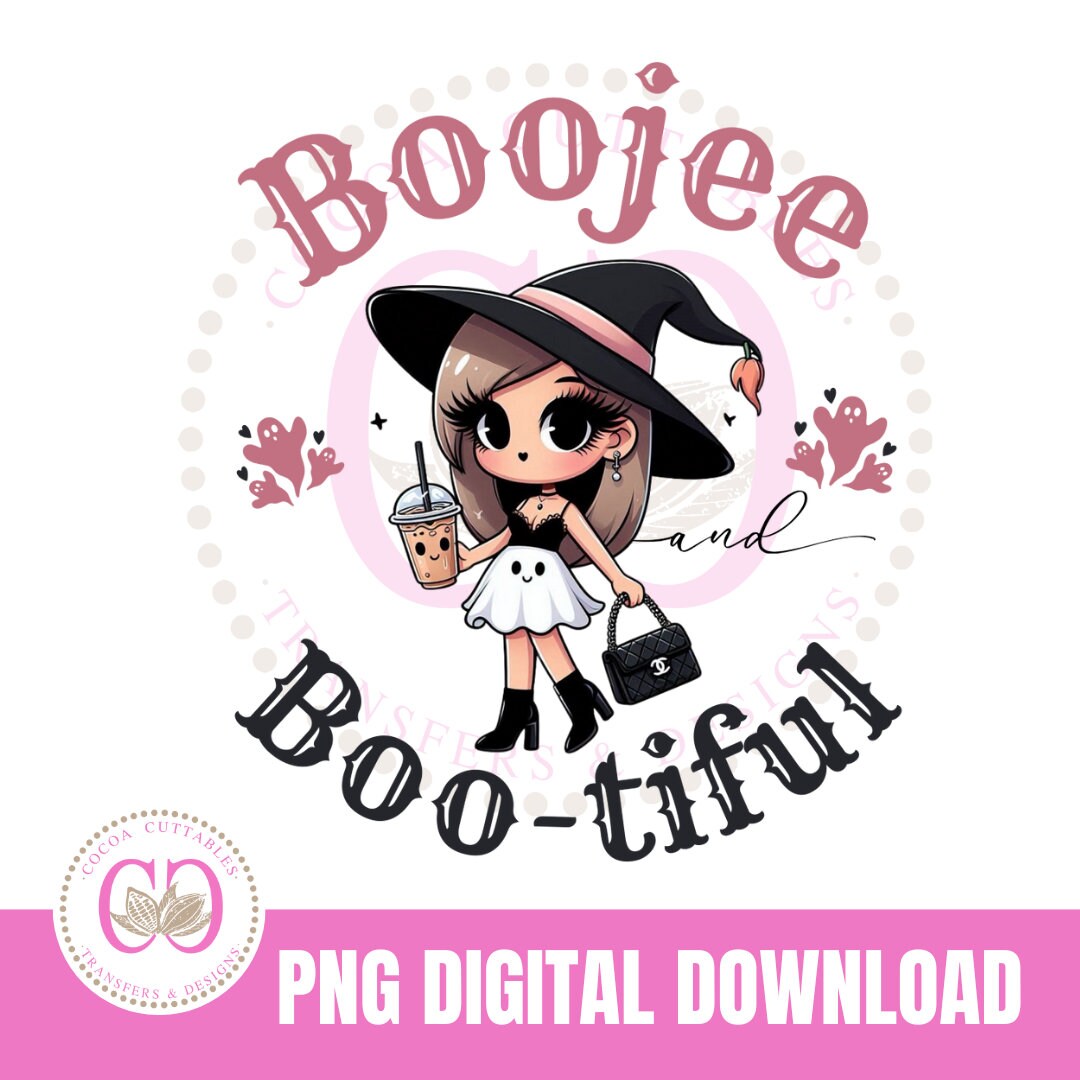Boojee and Boo-tiful | PNG Digital File | Halloween T-shirt Design - Etsy