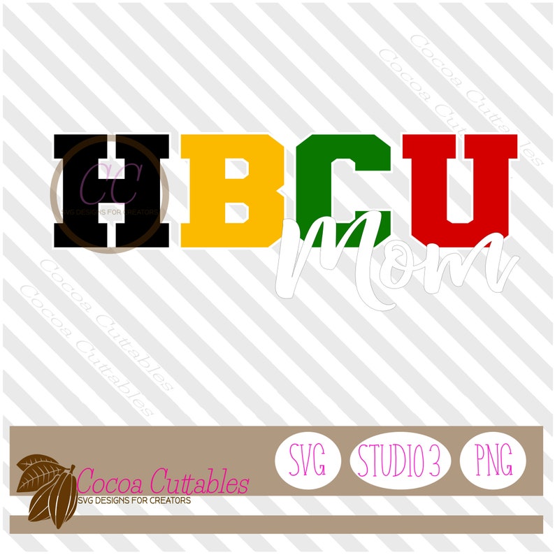 HBCU Mom Svg | HBCU Svg | Studio Cut File Clipart for Cricut Silhouette ...