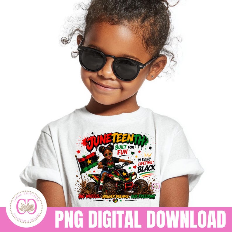 Juneteenth Girl PNG, Black History, Big Wheels Bigger Dreams (digital ...