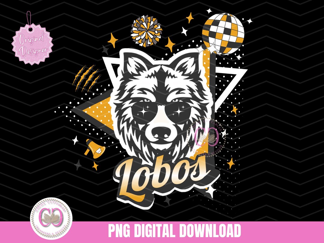 Lobos Retro School Mascots High School Mascots College Mascot School ...