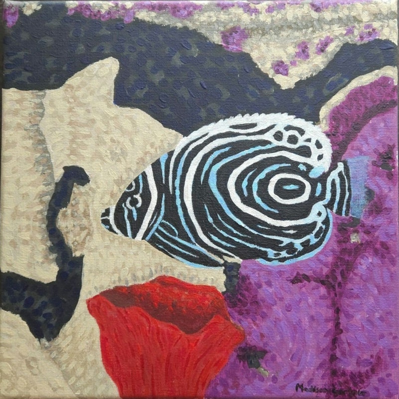 Angelfish Painting - Etsy