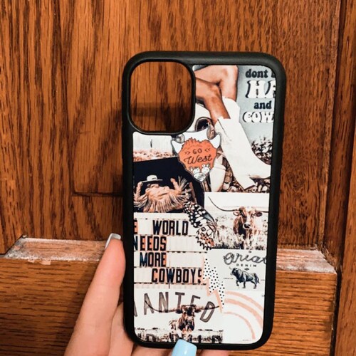 Cowgirl Hat Phone Case Pink Cowgirl Hat Case Cowboy Case | Etsy